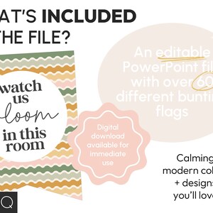 Vintage Retro Daisy Calm Classroom Theme Editable Bulletin Board ...