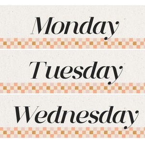 Vintage Cozy Natural Theme Classroom Decor Editable Flip Calendar ...