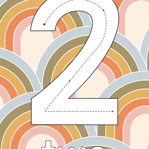 Retro Theme Vintage Rainbow Classroom Decor Number Posters RETRO REWIND ...