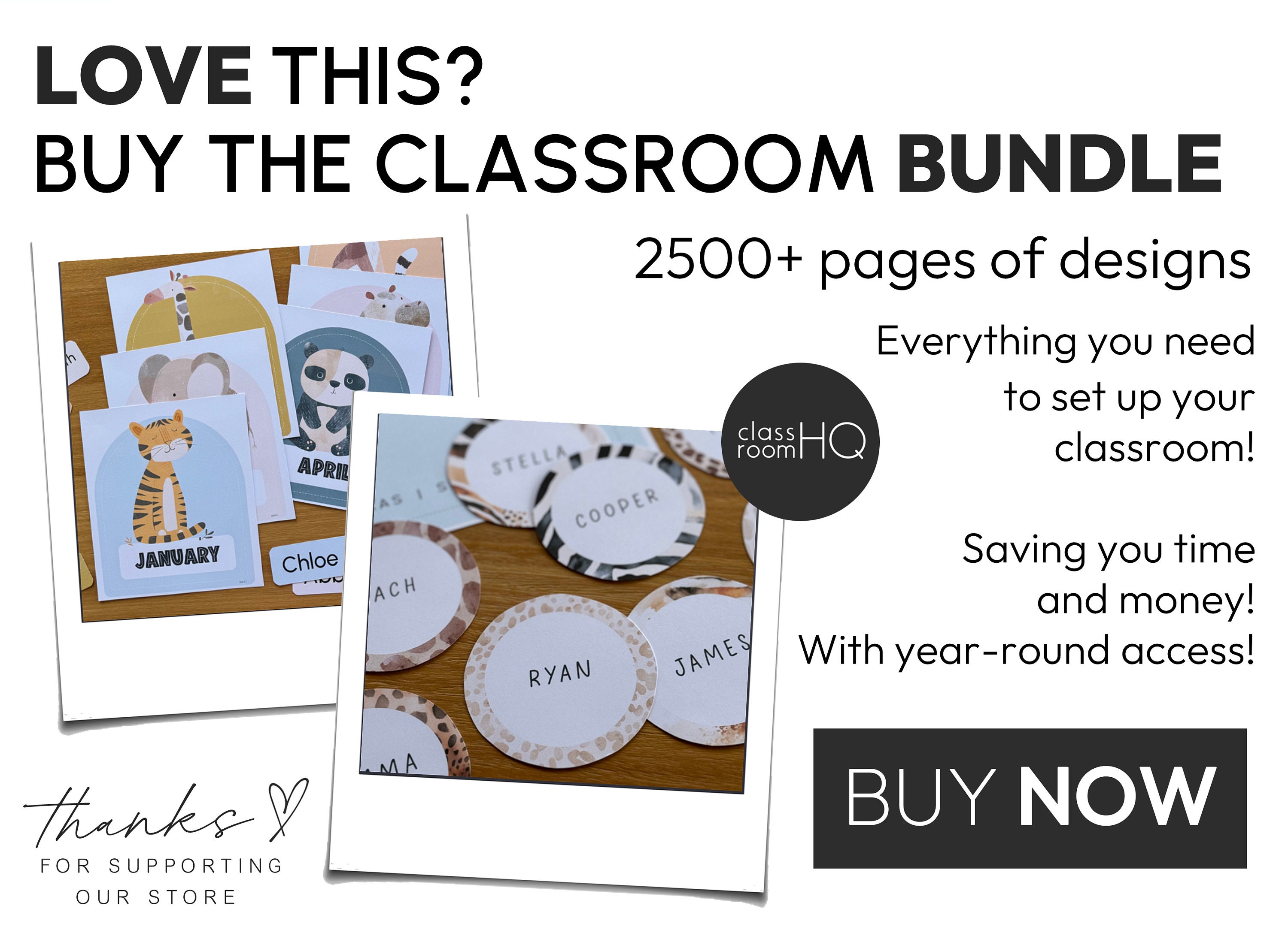 Wild Zoo Animal Theme Editable Classroom Calendar Kit ZOO TALES ...