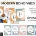 BOHO RAINBOW Alphabet Posters - Etsy