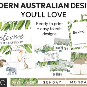Eucalyptus GUM LEAF Classroom Decor BUNDLE Eucalyptus Class Theme - Etsy UK