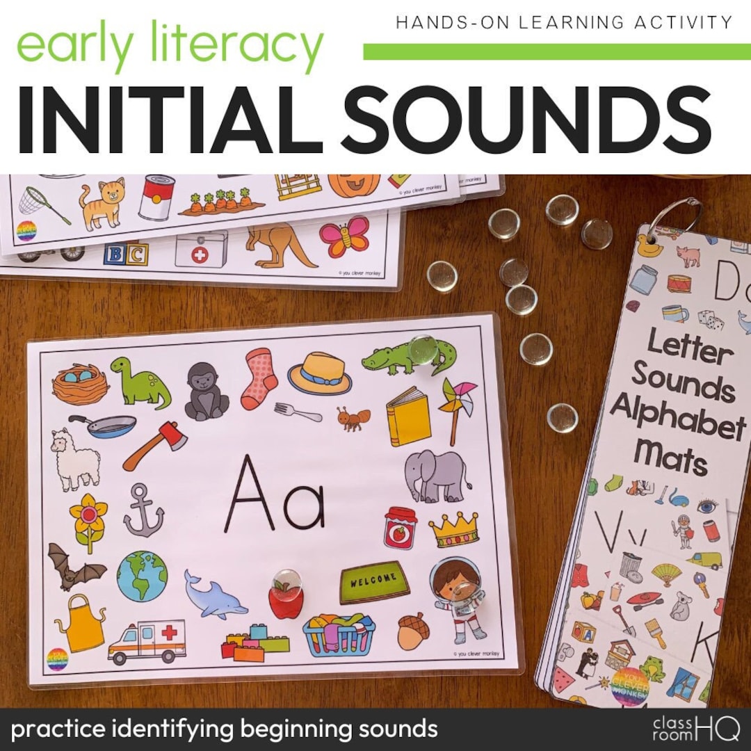 Beginning Sound Alphabet Mats | Building Phonemic Awareness Skills - Etsy
