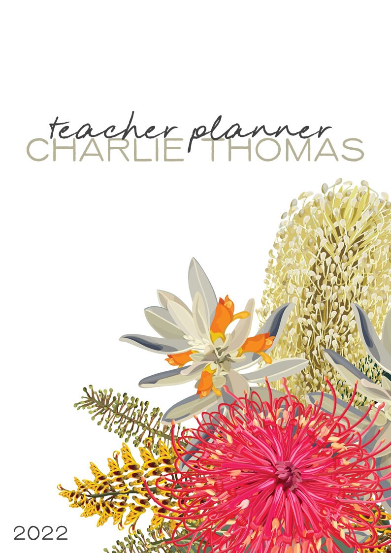 AUSSIE FLORA Binder Covers Pack | Etsy