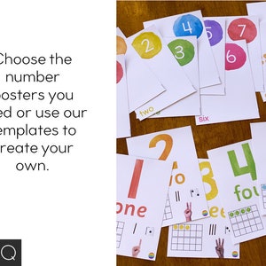 Watercolor Rainbow Theme Classroom Decor Number Posters | WATERCOLOR ...