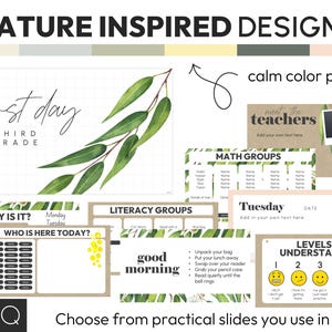 Editable Daily Slides Daily Google Slides GUM LEAF Classroom Decor ...