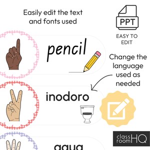 Editable Hand Signals for Classroom Management | SPRING GARDEN ...