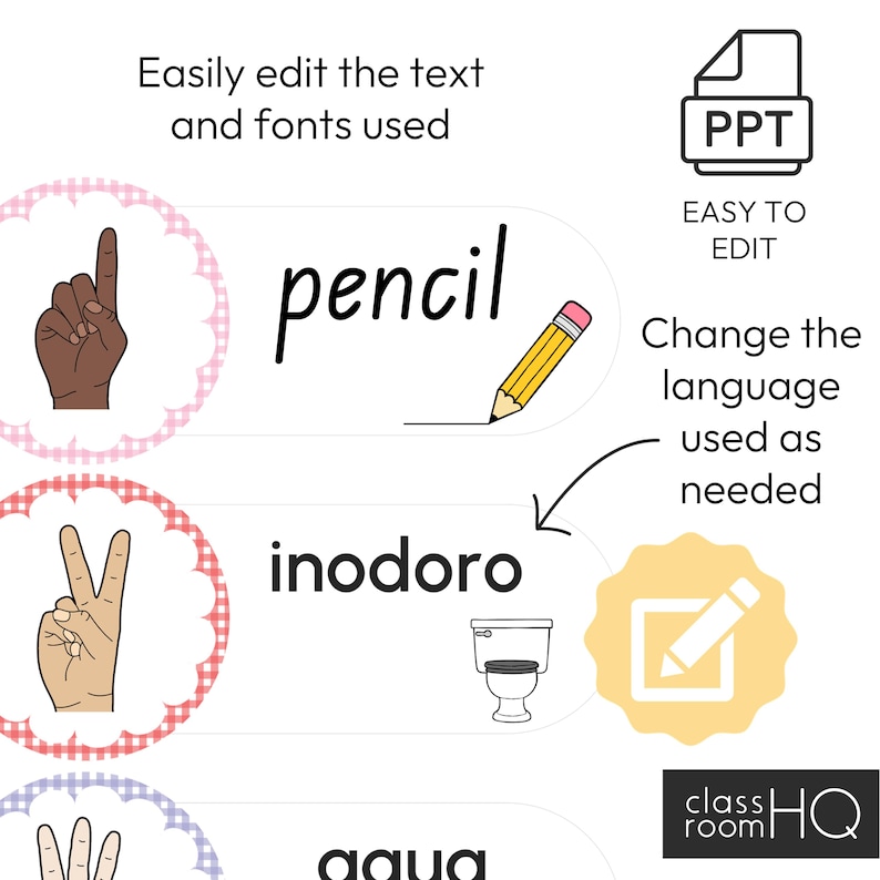 Editable Hand Signals for Classroom Management | SPRING GARDEN ...
