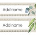 Eucalyptus Australian Theme Editable Student Desk Plate Labels GUM LEAF ...