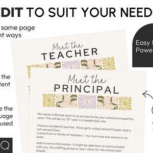 Groovy Vintage Retro Classroom Decor Theme Editable Meet the Teacher ...