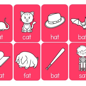 Rhyming Word SNAP Card Game - Etsy