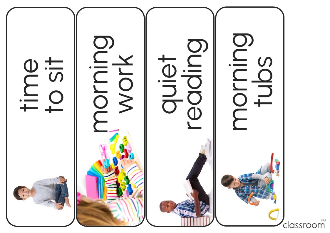 Daily Classroom Visual Timetable Class Schedule Cards - Etsy UK