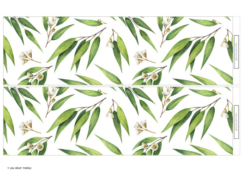 GUM LEAF Classroom Borders Eucalyptus Class Theme - Etsy