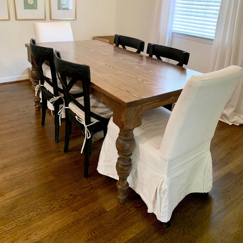 Modern Chunky Farmhouse Table - Etsy