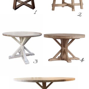 Round Farmhouse Table - Etsy