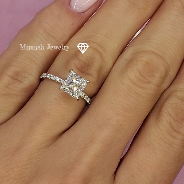 Princess Cut Ring - Etsy