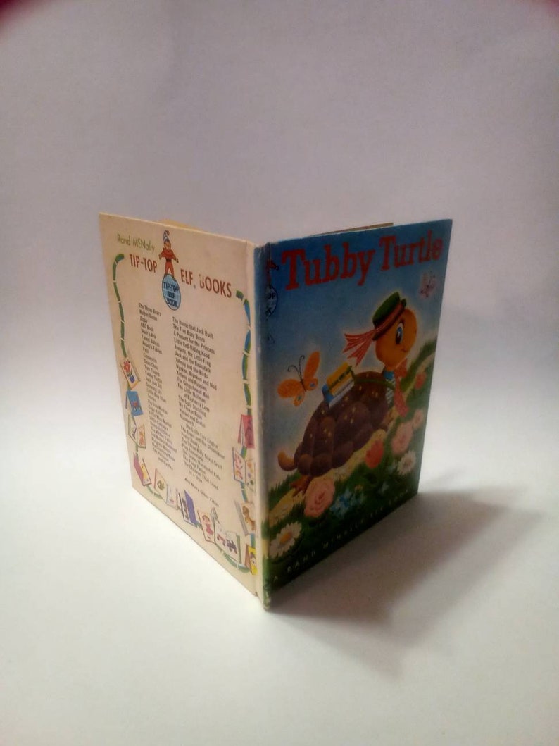 Vintage Tubby Turtle Children's Board Book 1959 - Etsy