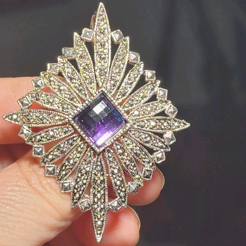 Square Brooch - Etsy