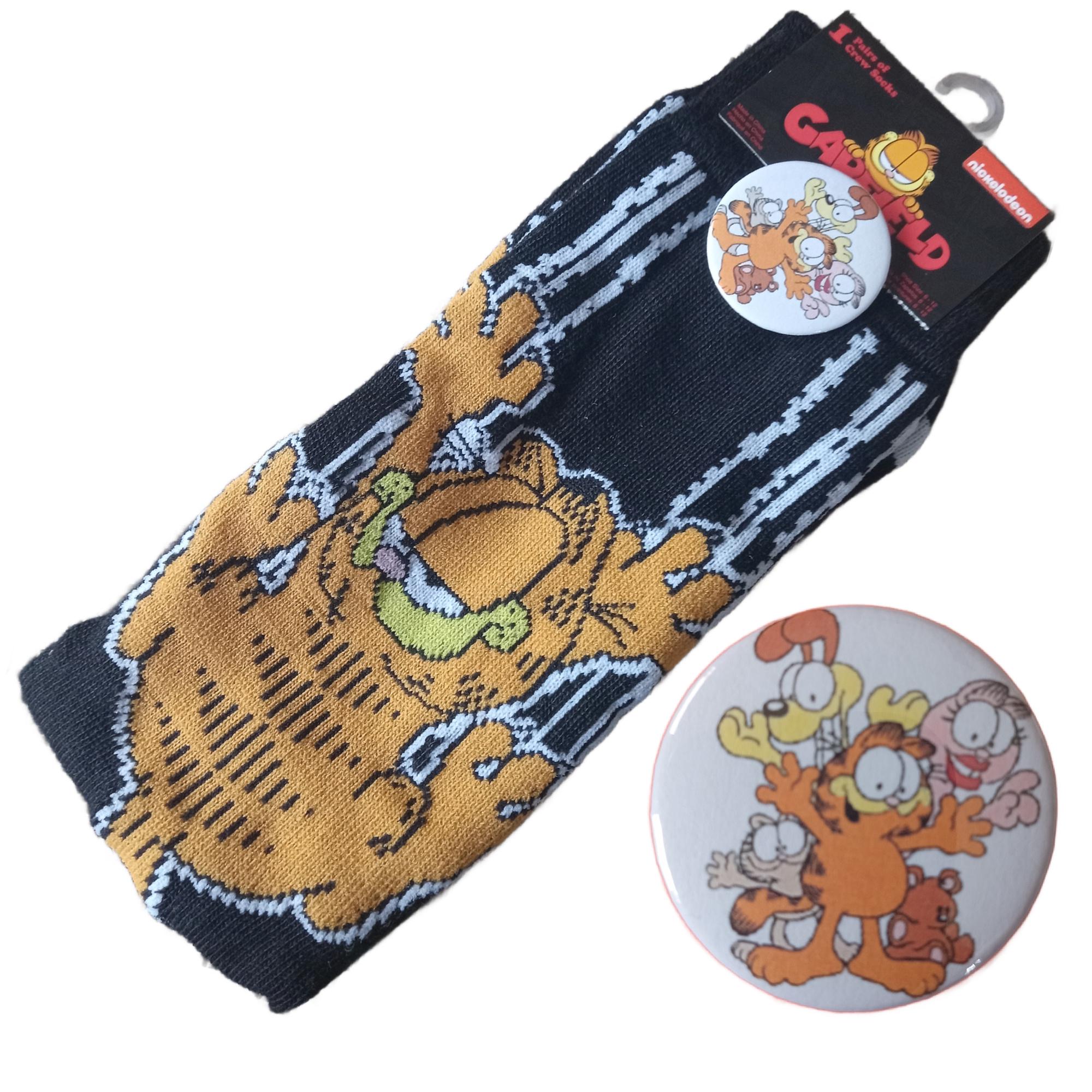 Garfield Handmade Pinback Button Pins W/ Silly Socks - Etsy