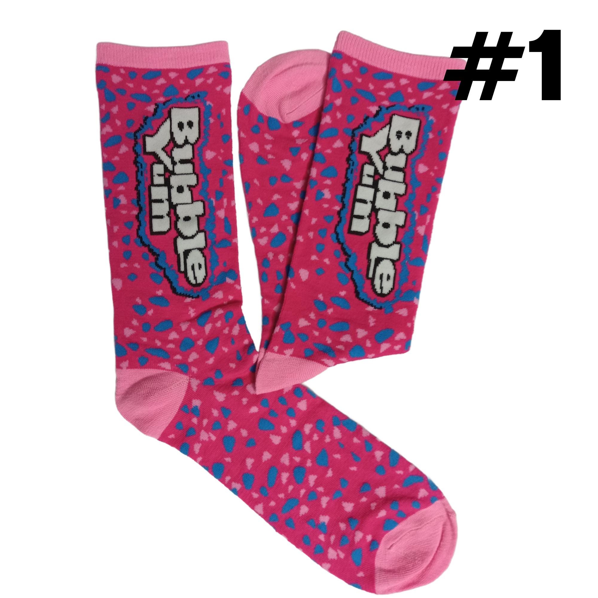Bubble Gum Chewing Gun Candy Themed Socks 14 Styles to Pick From - Etsy