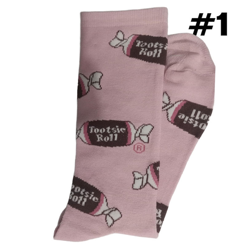 Tootsie Candy Theme Socks - Etsy