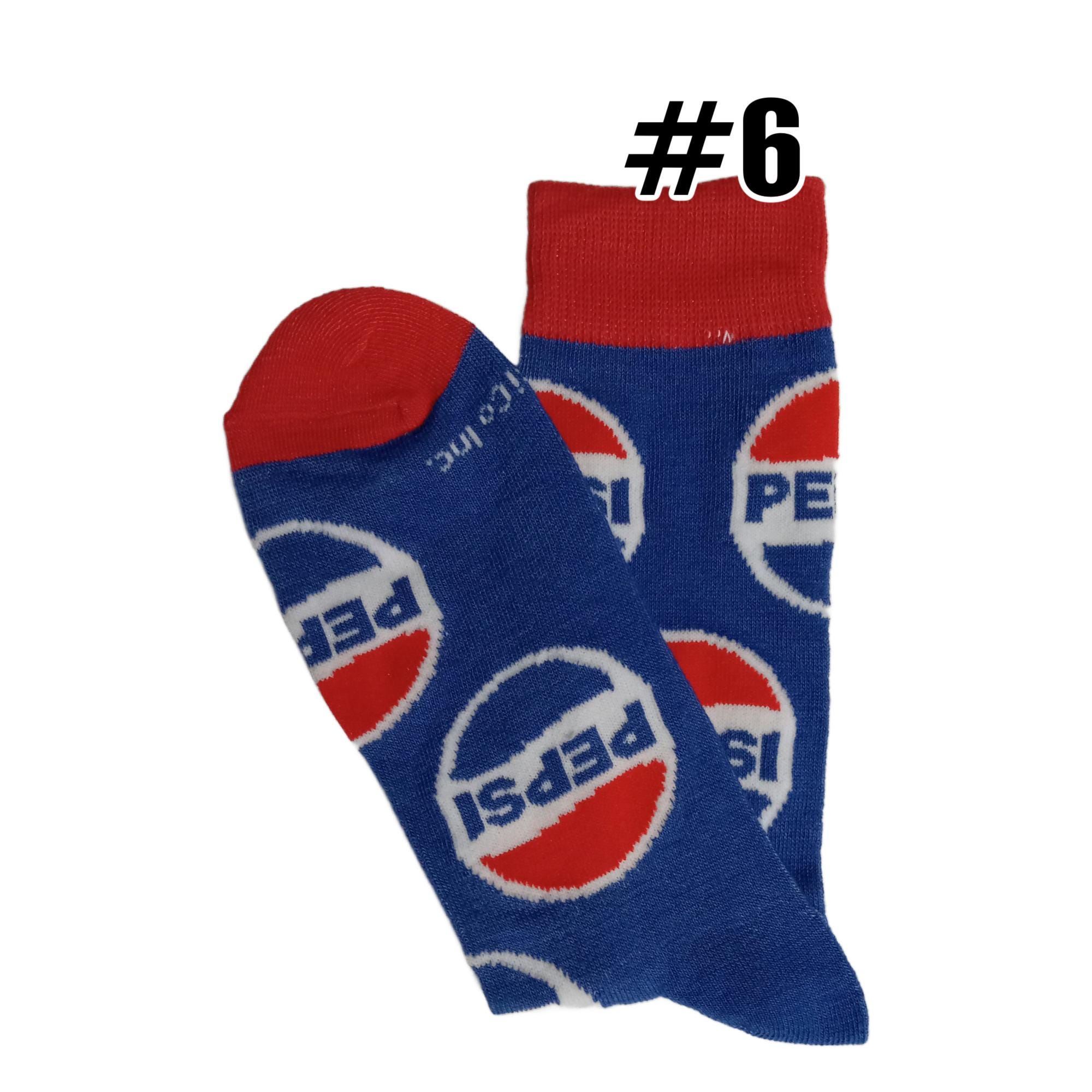 Soda Pop Themed Silly Crew Socks - Etsy