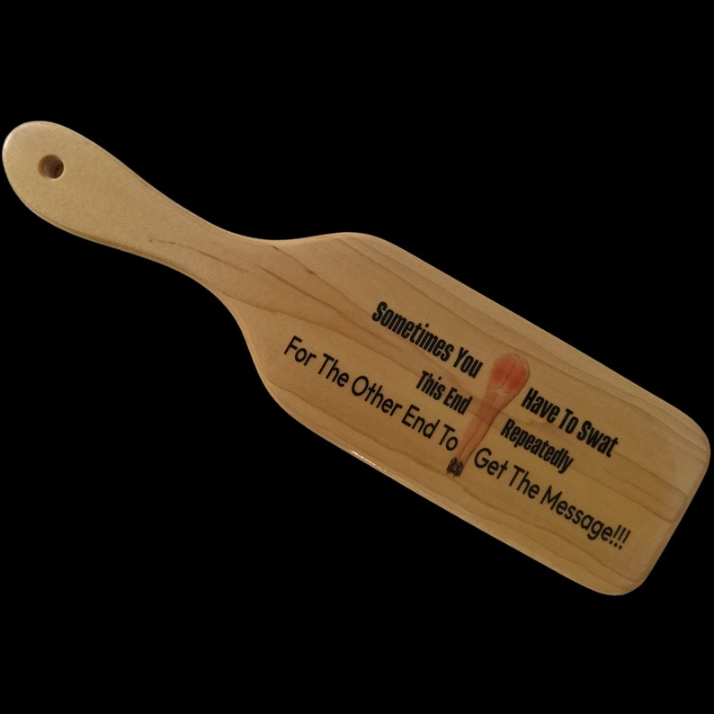 Maple Wood Spanking Paddle 13-3/4 X3-1/2 X 1/2 swat Repeatedly to Get ...