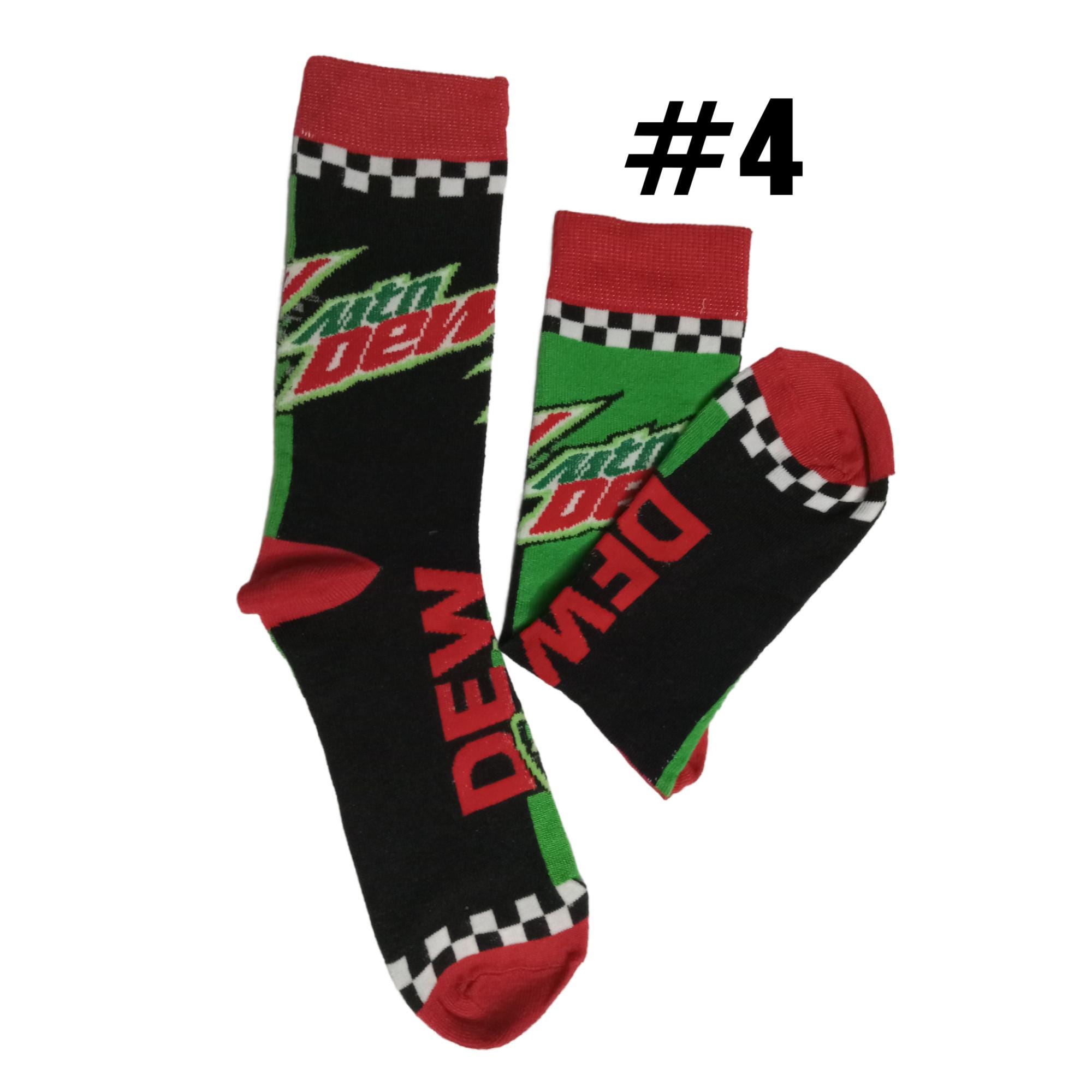 Soda Pop Themed Silly Crew Socks - Etsy
