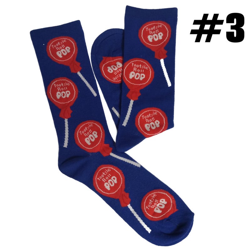 Tootsie Candy Theme Socks 18 Different Styles to Pick From - Etsy