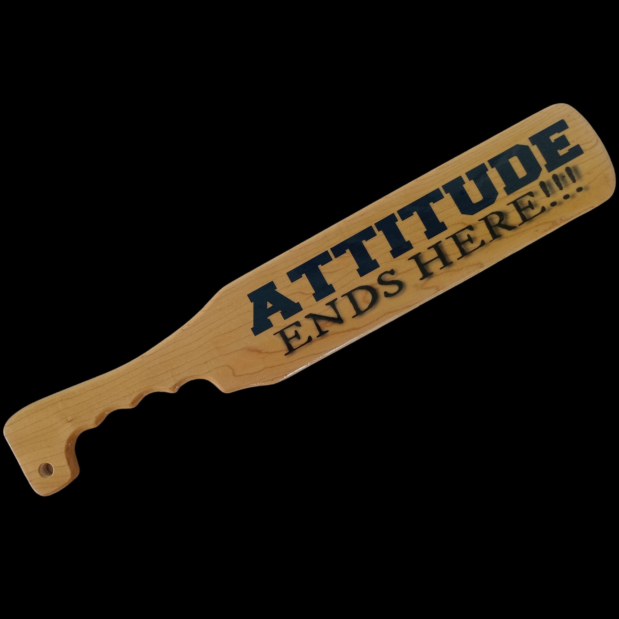 Maple Wood Spanking Paddle attitude ENDS Here 17-1/4 X3 X 1/2 - Etsy