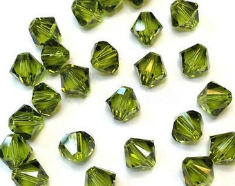 Olive Green Crystal | Etsy