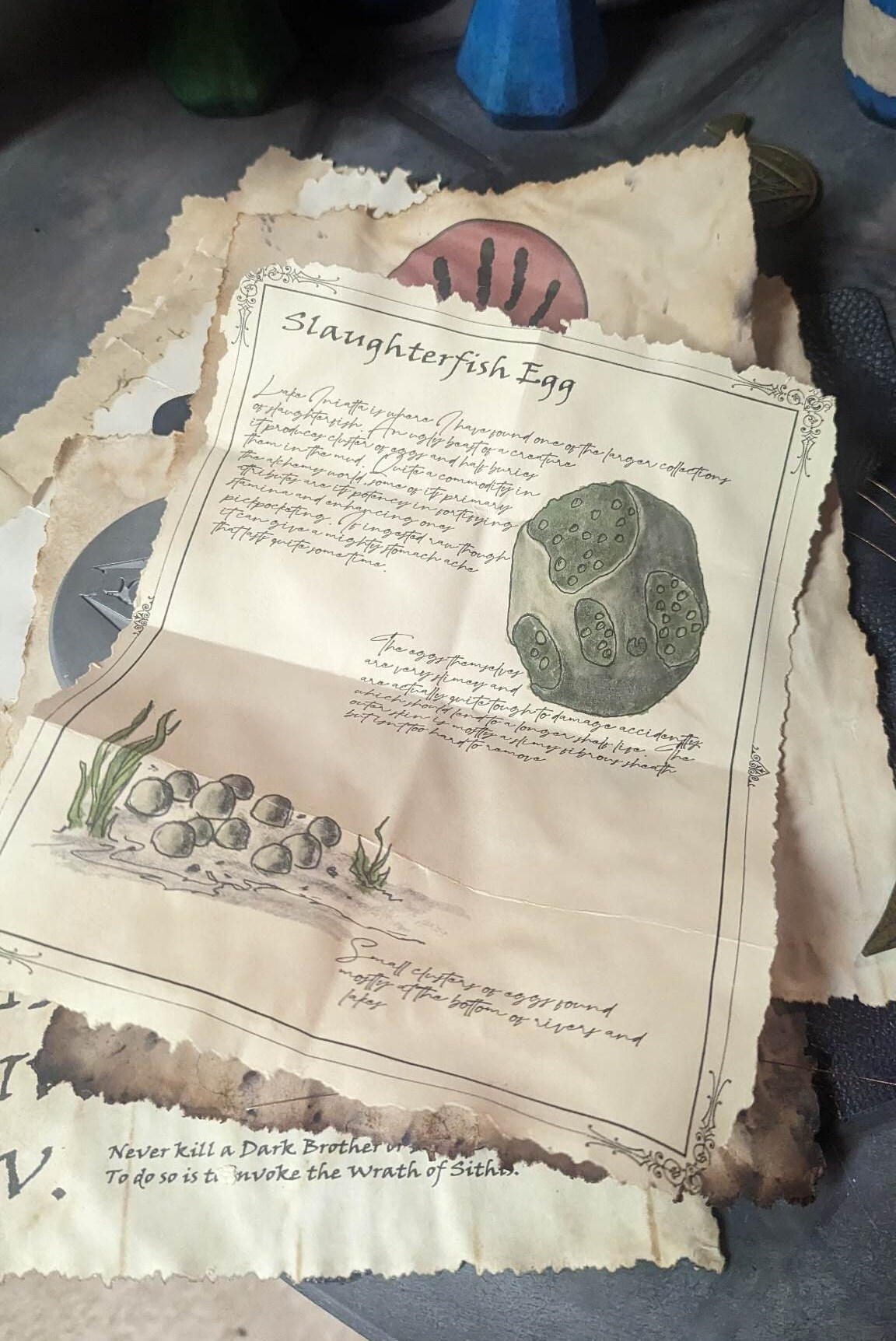 Skyrim Inspired Slaughterfish Egg Ingredient Reagent - Alchemy - Etsy