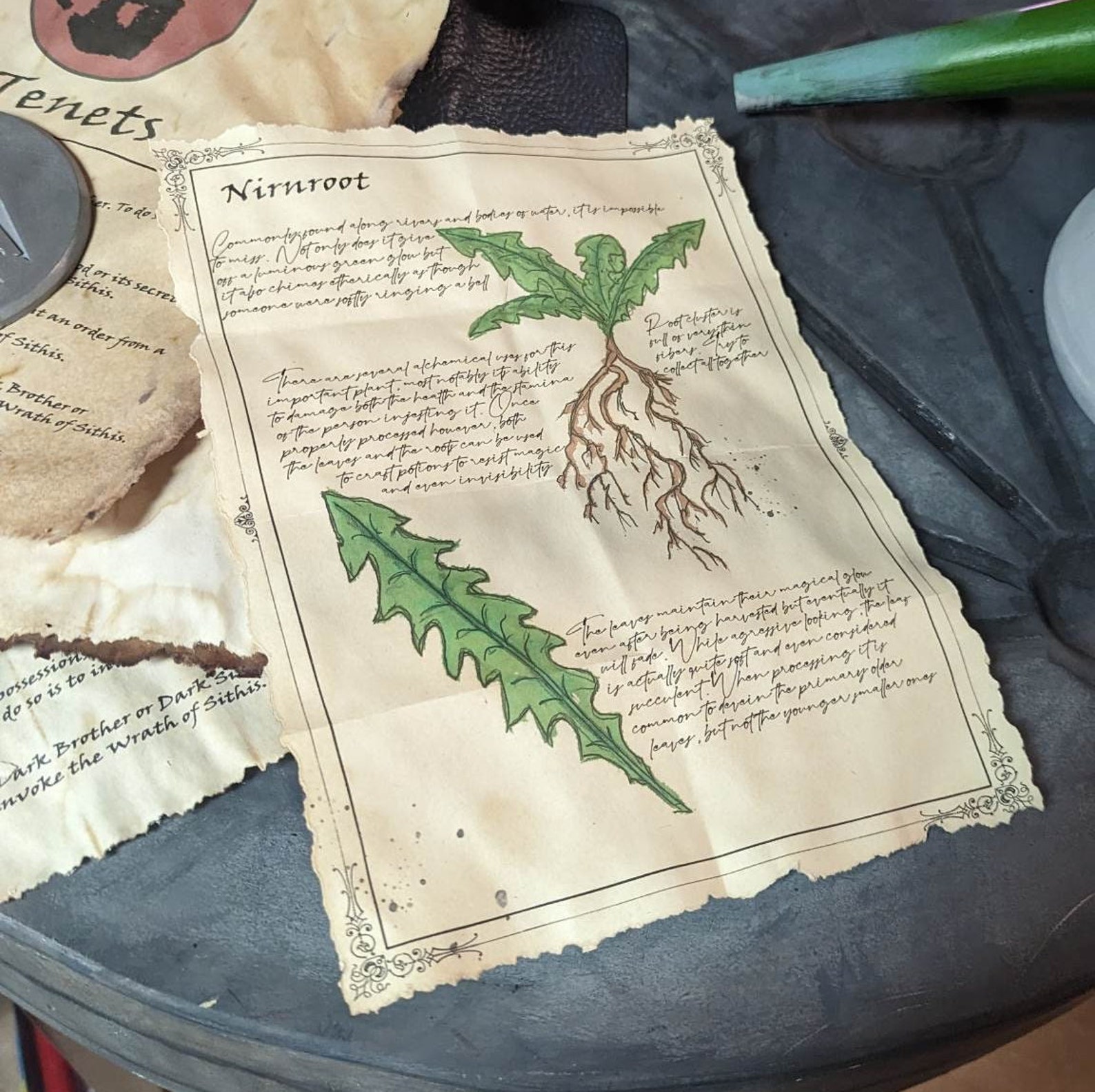 Skyrim Inspired Nirnroot Ingredient Reagent - Alchemy - Etsy