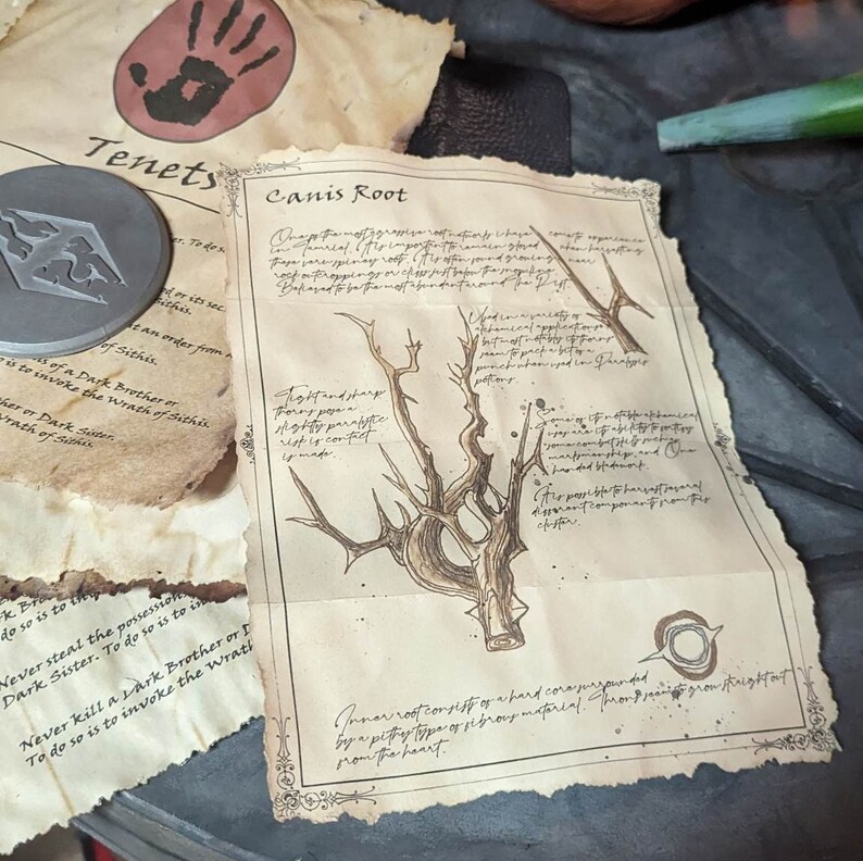Skyrim Inspired Canis Root Ingredient Reagent - Alchemy - Etsy