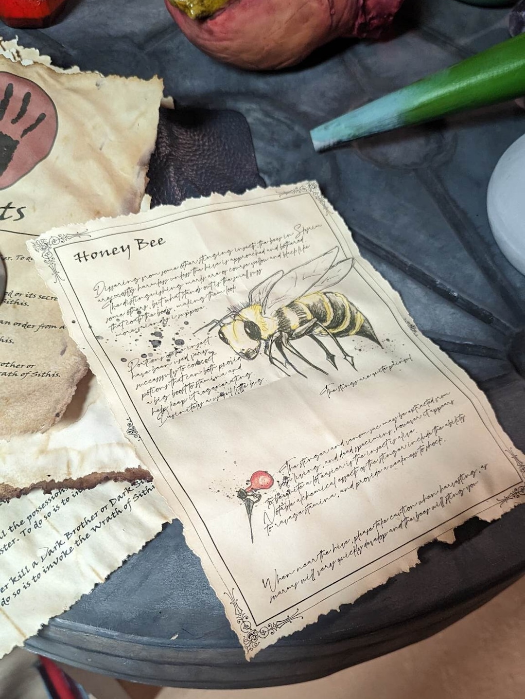Skyrim Inspired Ice Honey Bee Ingredient Reagent - Alchemy - Etsy