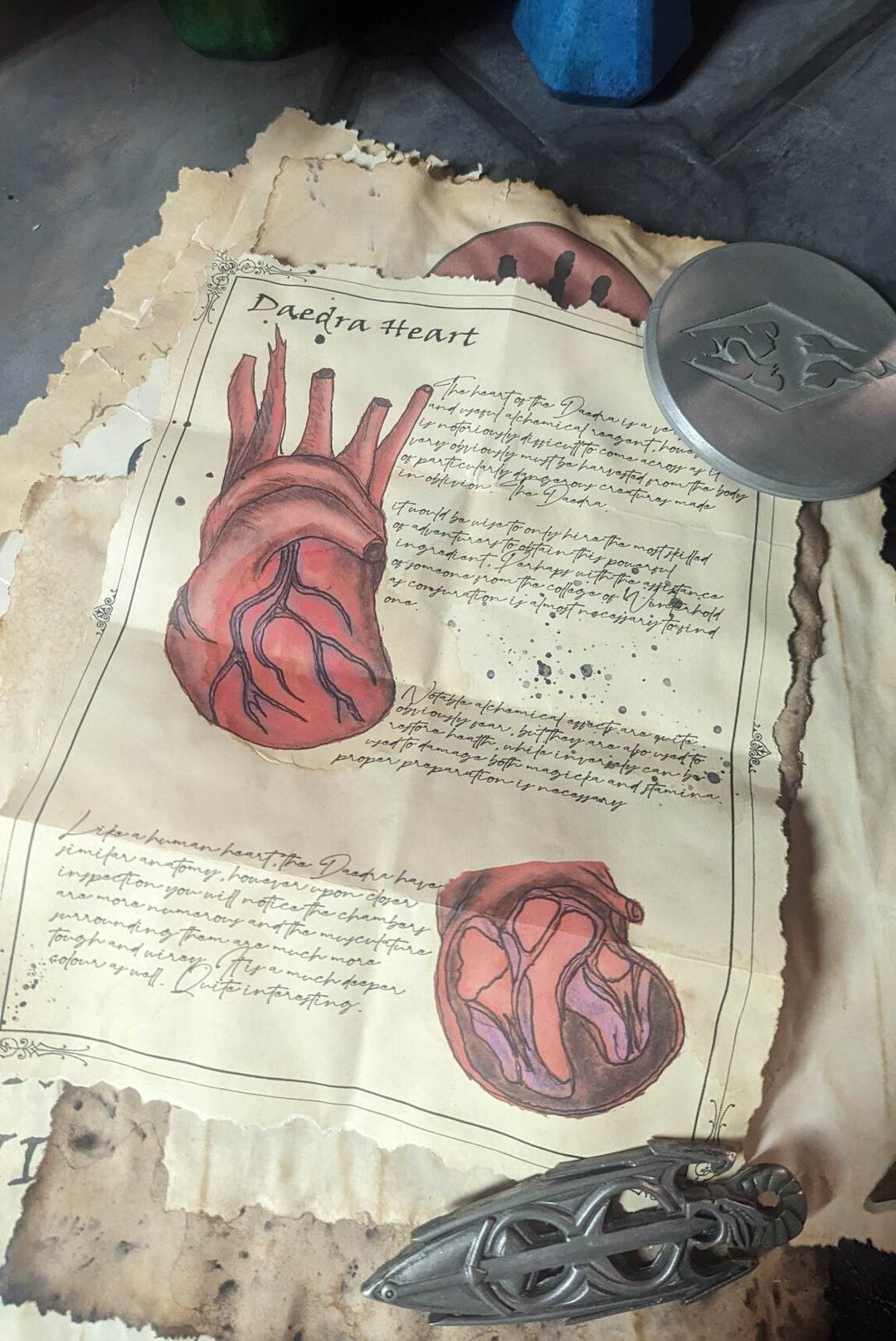Skyrim Inspired Daedra Heart Ingredient Reagent - Alchemy - Etsy