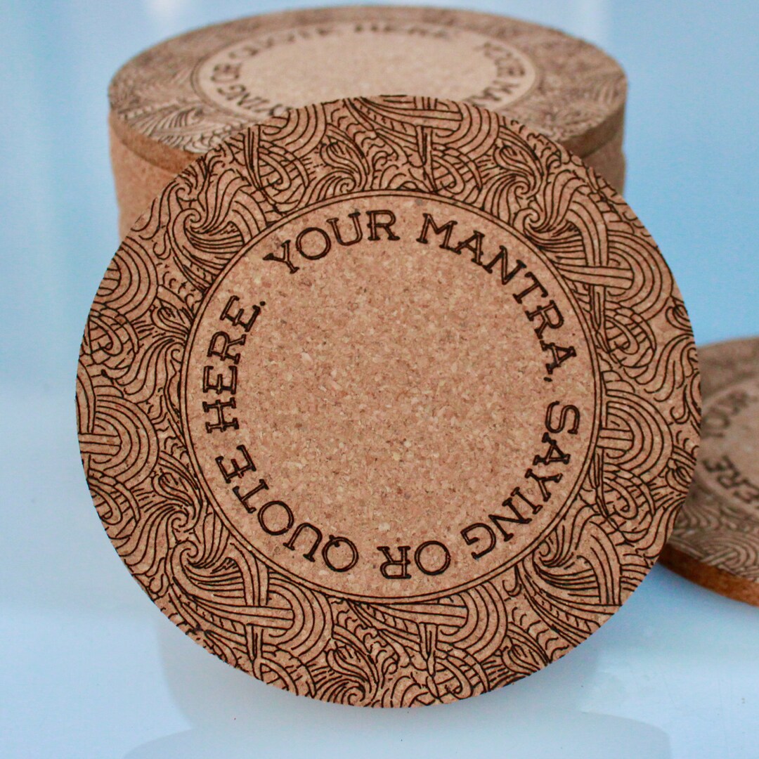 Pattern Frame Custom Coasters Decorative Art Frame, Cork Coasters, Any ...