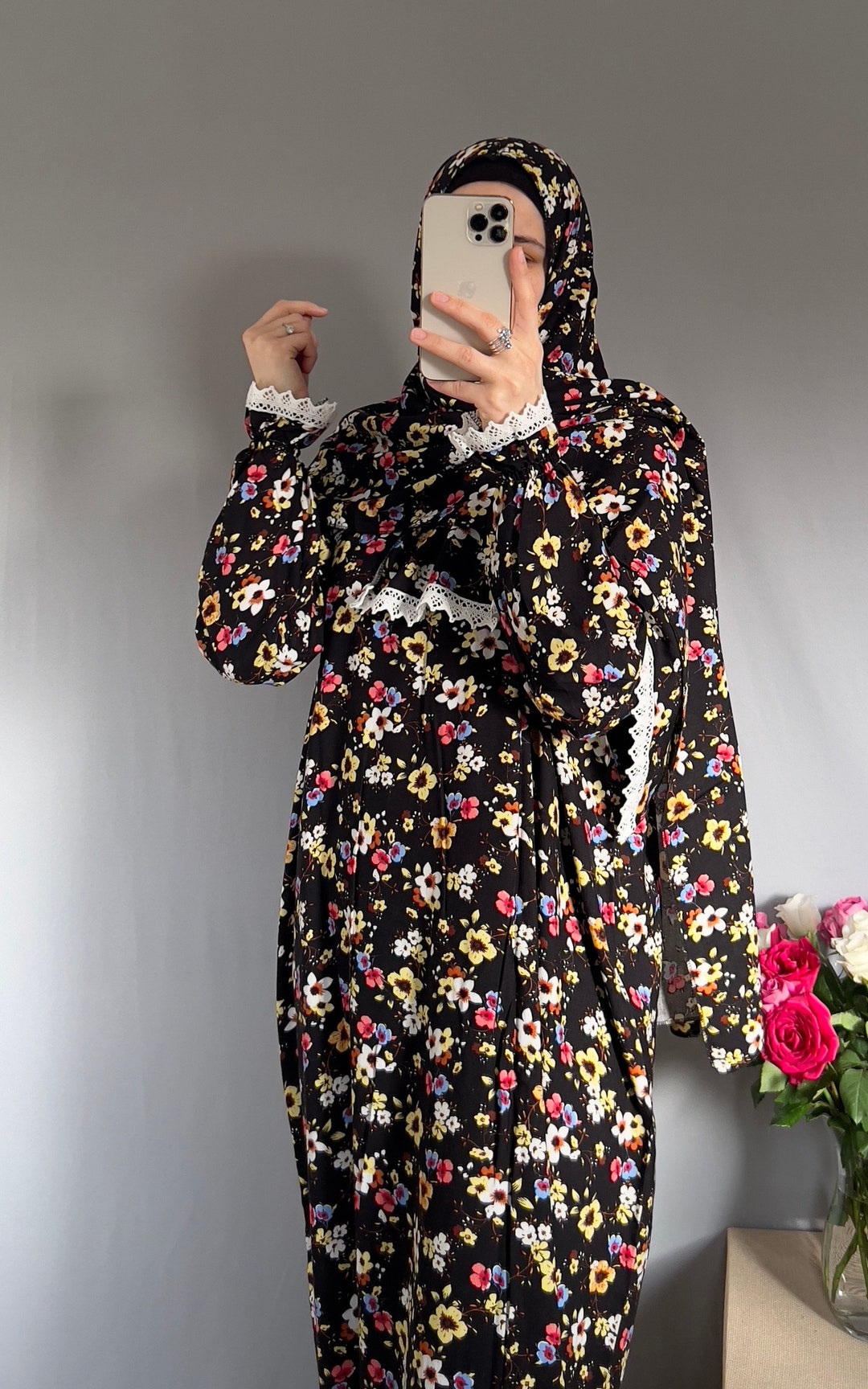 Prayer Abaya Set / Prayer Dress for Woman / Prayer Clothes Muslim ...