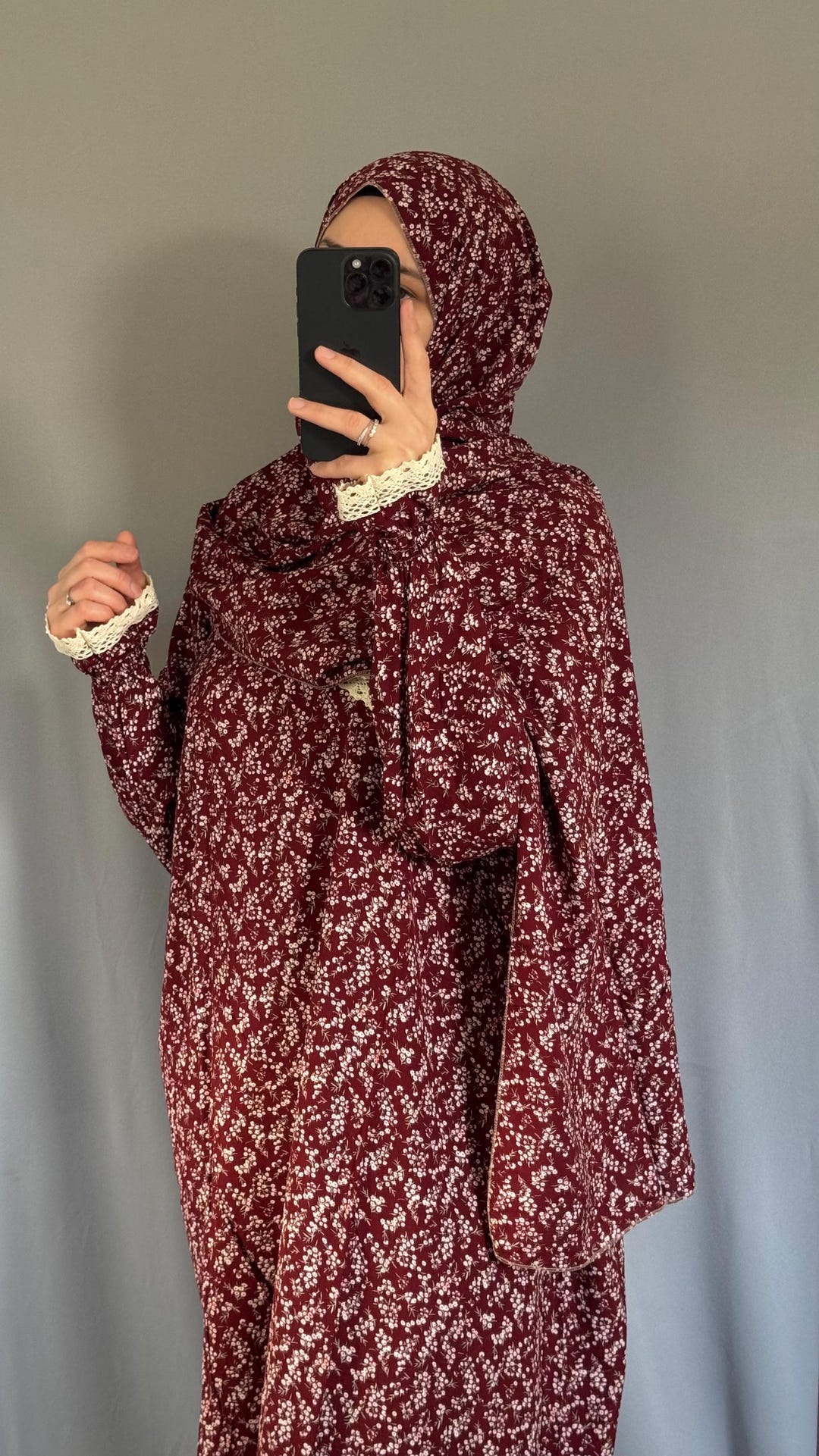 Prayer Dress Abaya Jilbab Maxi Dress Khimar Muslim Prayer Dress Modest ...