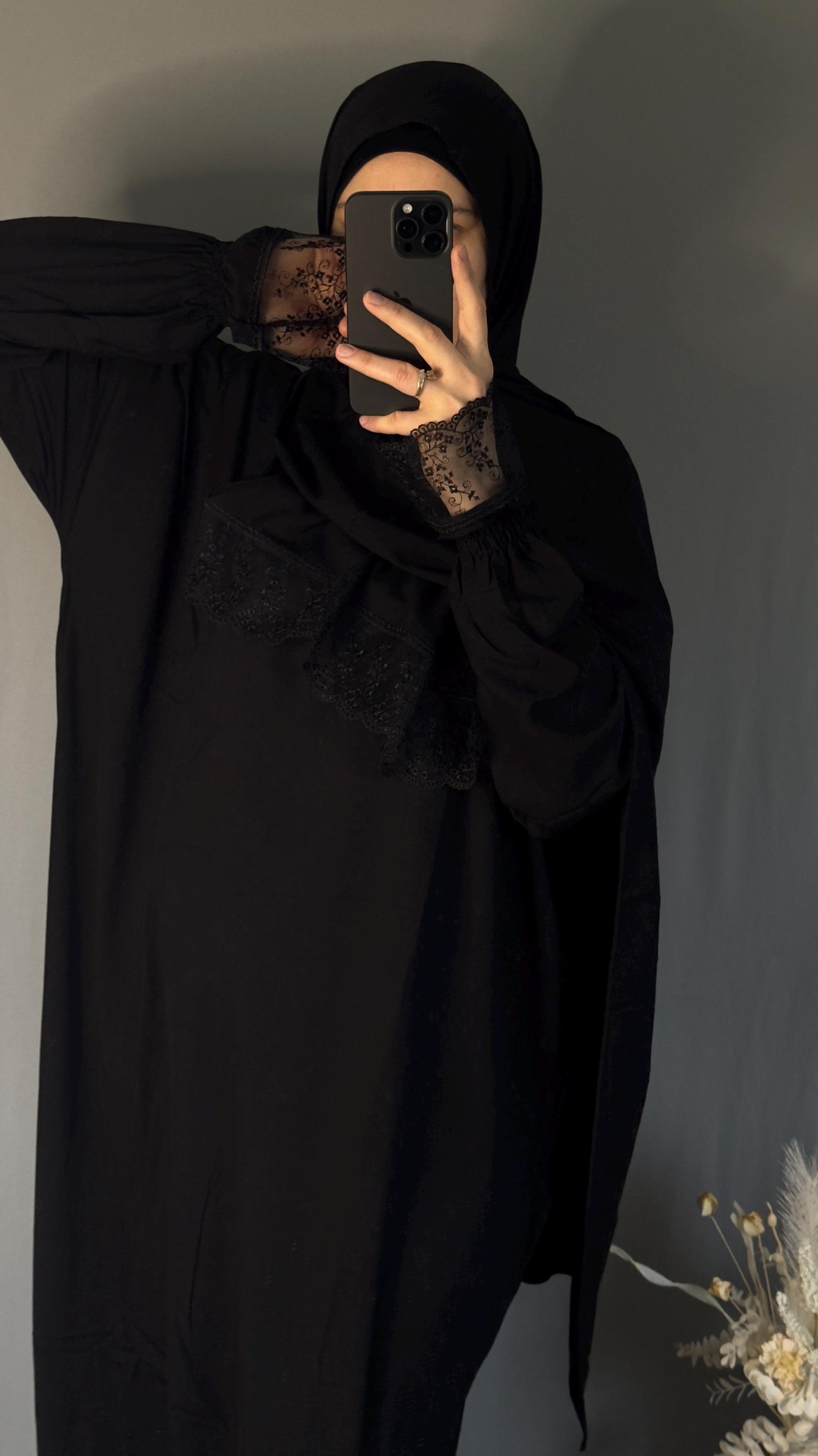 Black Prayer Dress, Islamic Dress, Two Piece Prayer Garment, Eid ...
