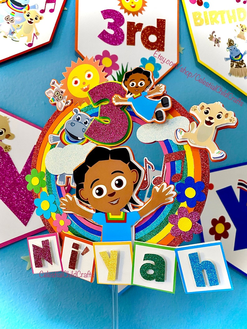 Akili and Me Cake Topper and Banner Birthday Cake Topper Akili - Etsy