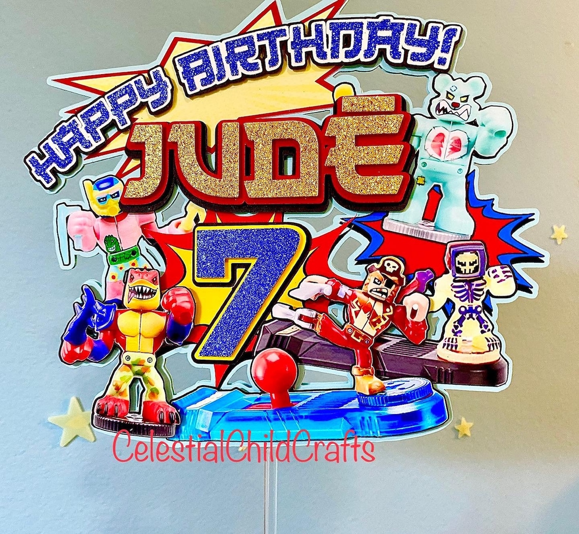 Akedo Warriors Cake Topper Birthday Pick Your Fav Characters - Etsy