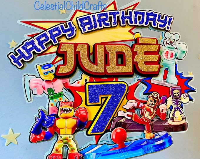 Akedo Warriors Cake Topper Birthday Pick Your Fav Characters - Etsy UK