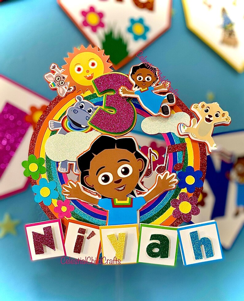 Akili and Me Cake Topper and Banner Birthday Cake Topper Akili - Etsy