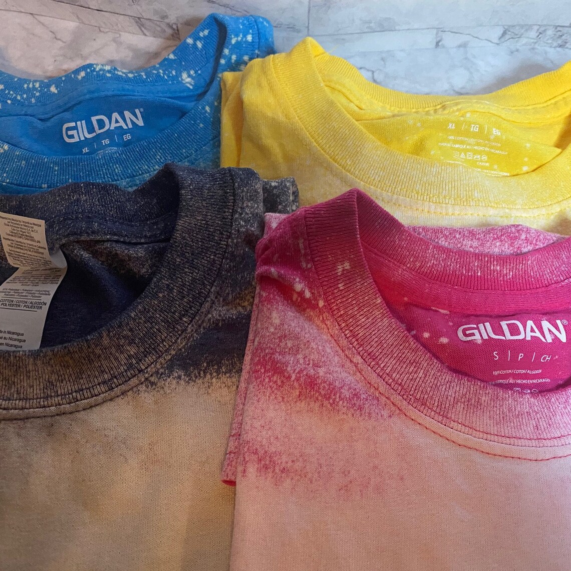 Unisex Bleached T-shirts - Etsy