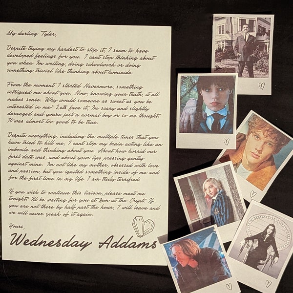 Wednesday Letters - Etsy