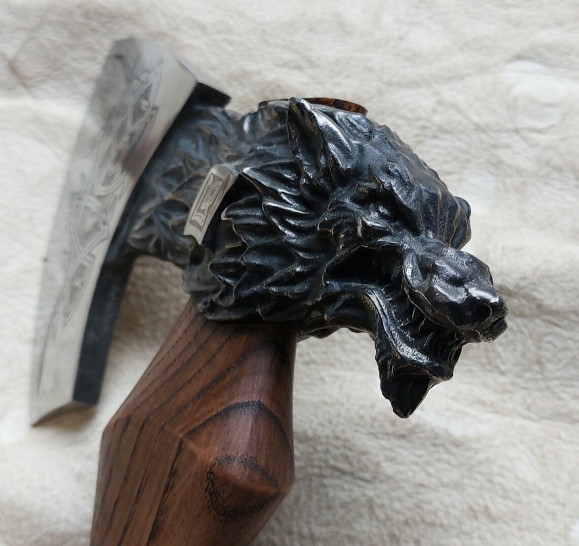 Fist Ax Wolf Fenrir Gift for Man Best Choice Stylish Work Ax - Etsy