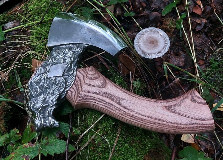 Gift for a Man Ax Wolf Fenrir Fist Great Gift for Survival in the Wild ...