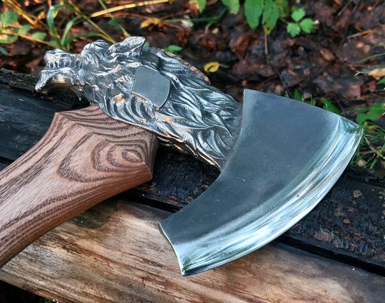 Gift for a Man Ax Wolf Fenrir Fist Great Gift for Survival in the Wild ...