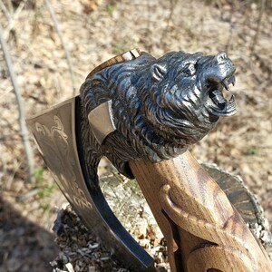 Ax Bear Grizzly Gift for Men, the Best Choice, Stylish Author's Work Ax ...